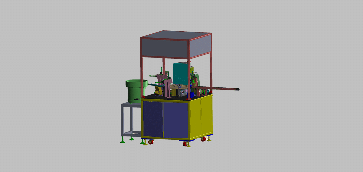 Automatic Assembly Machine For Spring Sheet Drawing - MechStream