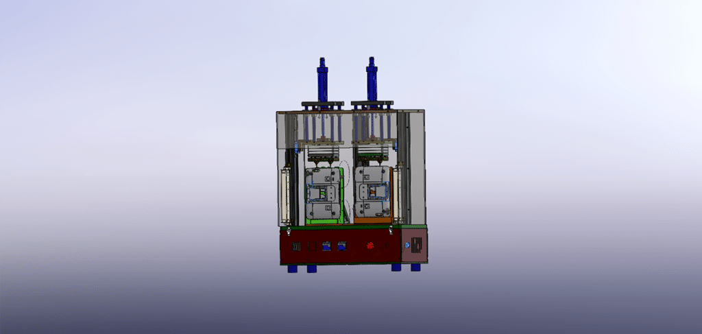 Bottom Cover Side Hot Melt Machine Drawing - MechStream
