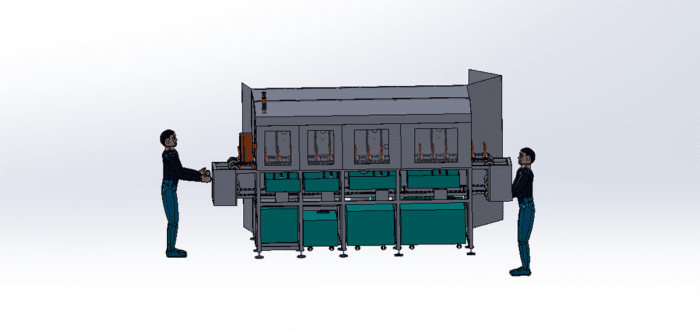 Channel Type High Pressure Spray Cleaning Machine Drawing - MechStream