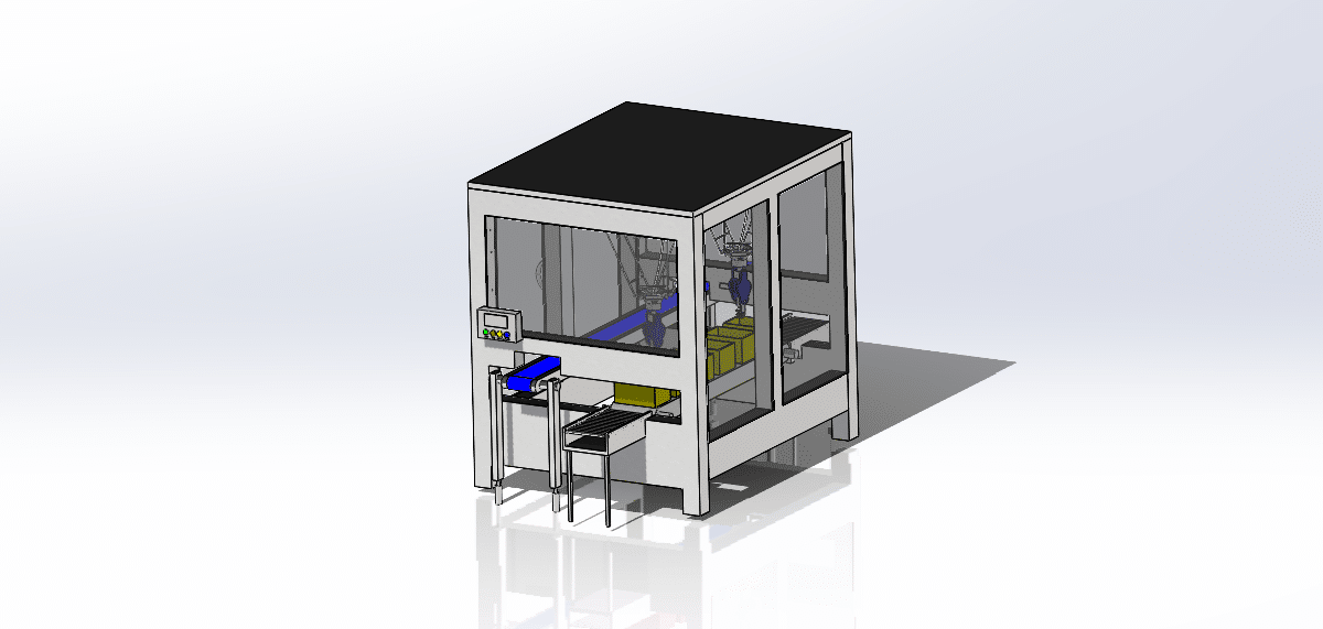 Cheese Box Packaging Machine Drawing - MechStream