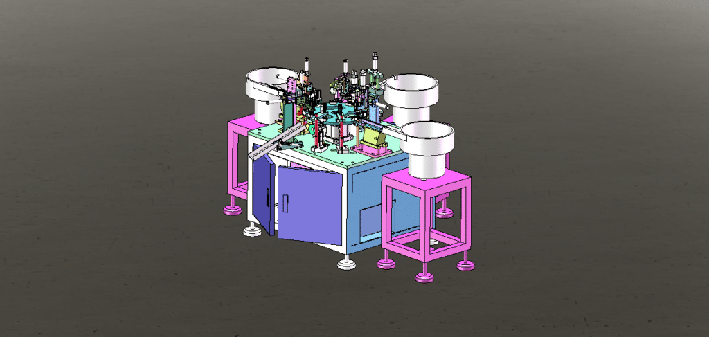 Fully Automatic Switch Assembly Machine Drawing - MechStream