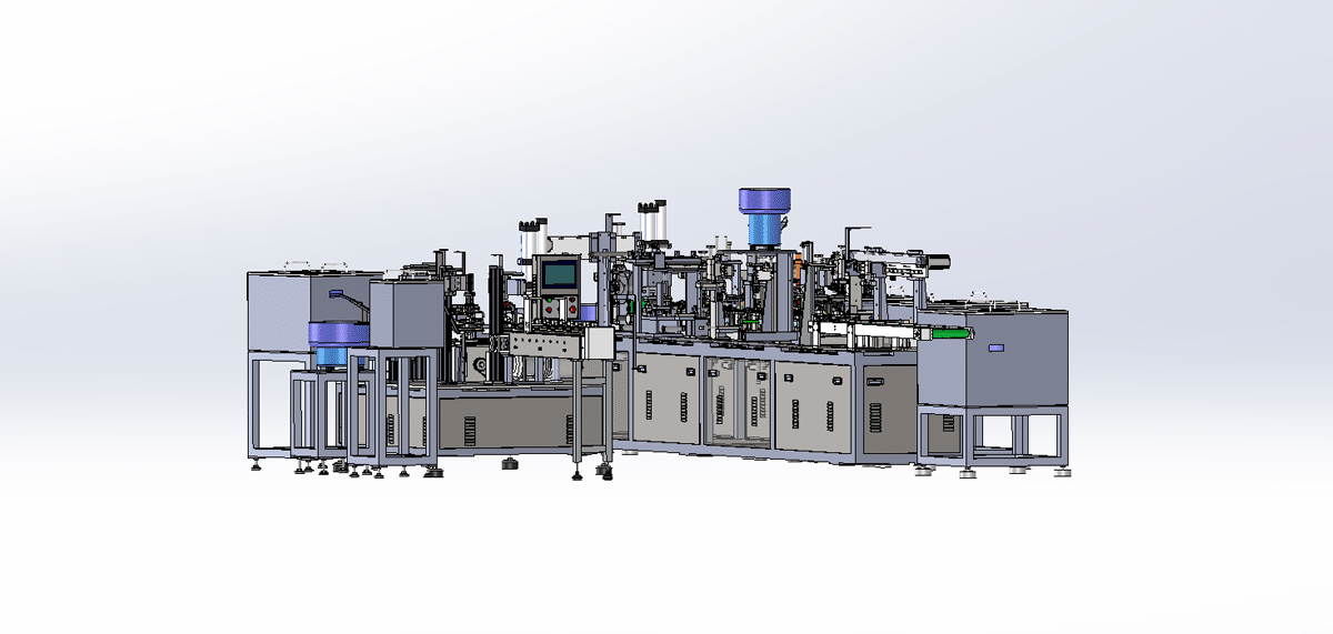 Motor Automatic Assembly Production Line Drawing - MechStream