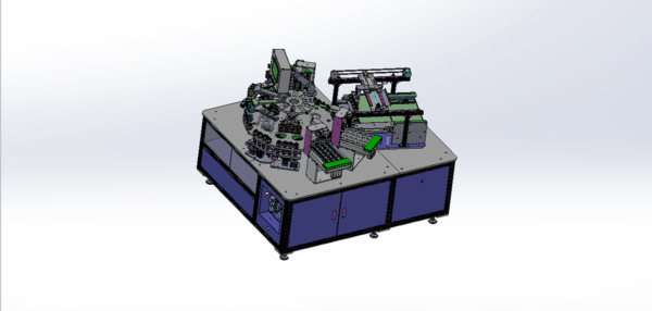 Turntable Type Fully Automatic Assembly Machine Drawing - MechStream
