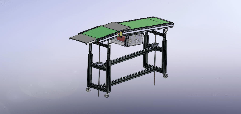 2M Long 400Mm Wide Conveyor Belt Drawing - MechStream