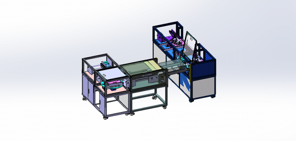90° Assembly Conveyor Line Drawing - MechStream