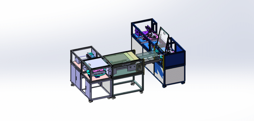 90° Assembly Conveyor Line Drawing - MechStream