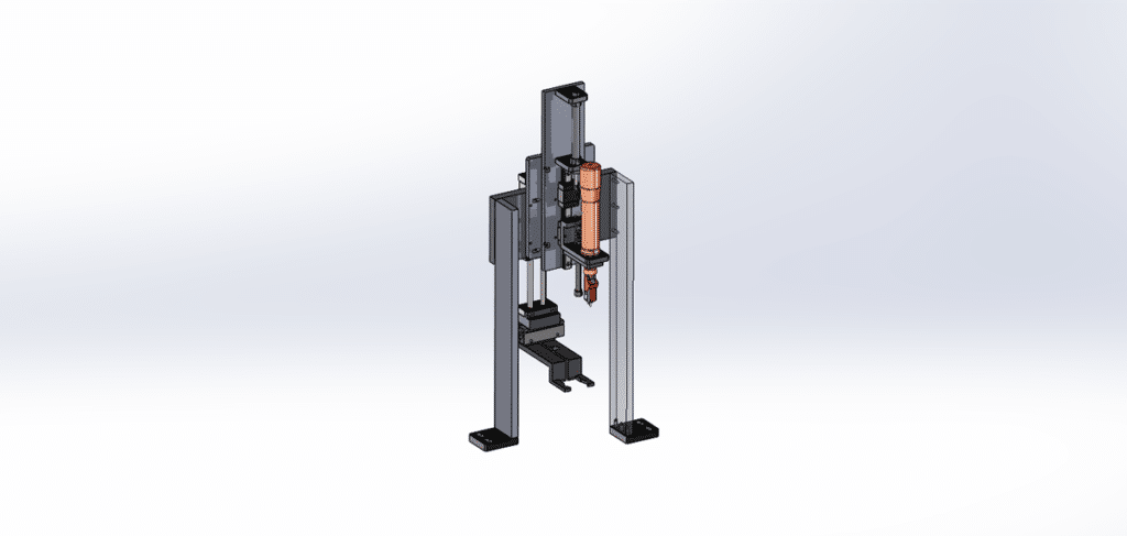 Cylinder with Locking Screw Structure Drawing - MechStream