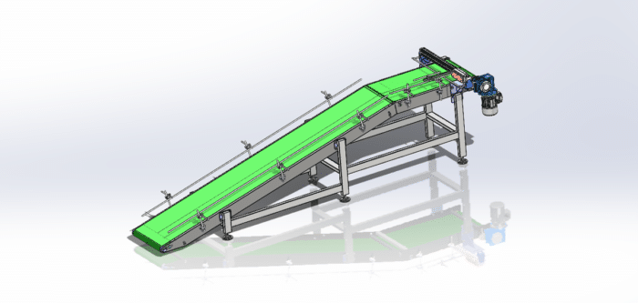 Flat Belt Conveyor Drawing - MechStream