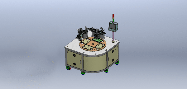 Left-Hand Screw Locking Machine Drawing - MechStream