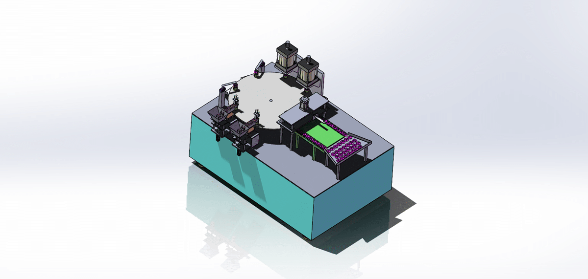 Lock Cover Automatic Assembly Riveting Press Drawing - MechStream