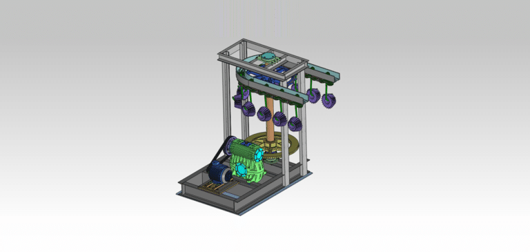 Worm Gear Drive Conveyor Drawing - MechStream