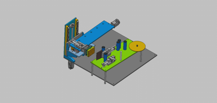 2-Axis Labeling Mechanism Drawing - MechStream