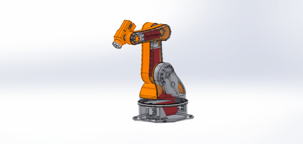 Dessin d'un robot industriel 5 axes - MechStream