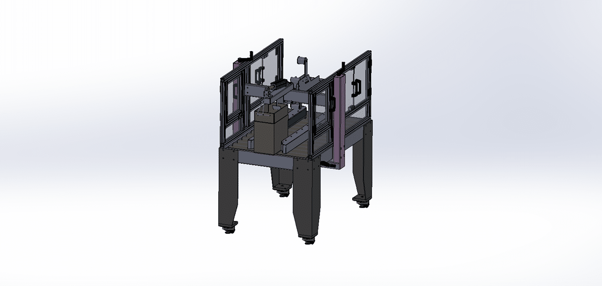 Automatic Carton Sealing Machine Drawing - MechStream