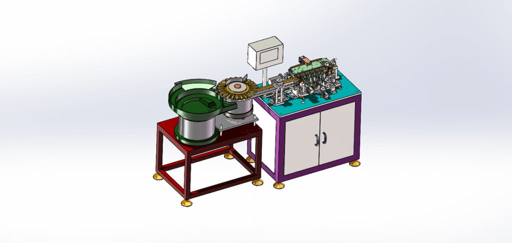 Capacitor Detection Testing And Packaging Machine Drawing - MechStream