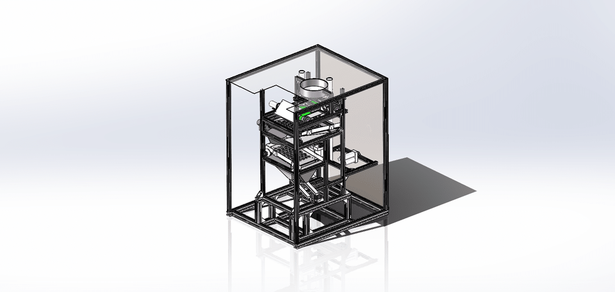 Coin Counting And Packaging Machine Drawing - MechStream