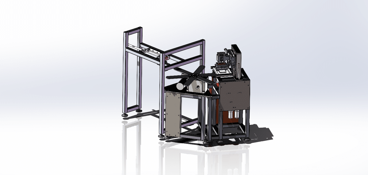 Glove Screen Printing Unloader Drawing - MechStream