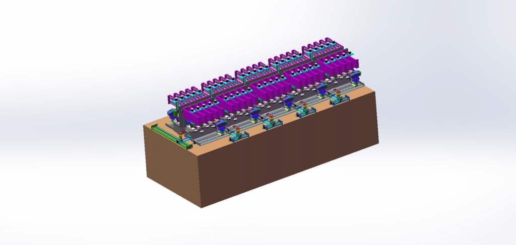 Multi-Station Pad Printer Drawing - MechStream