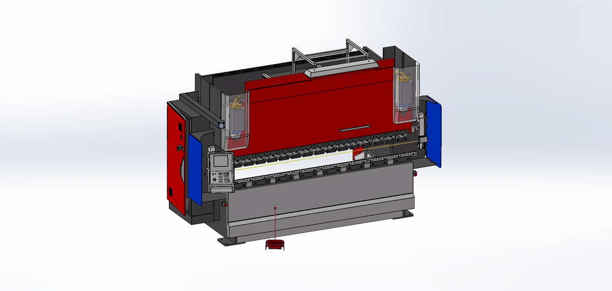 Top Bending Machine – Detailed Drawing Download - MechStream