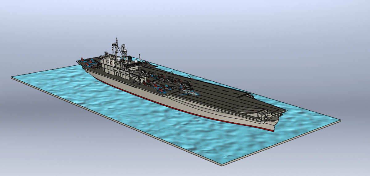 Unlock Powerful Aircraft Carrier Drawing - Free Download - MechStream