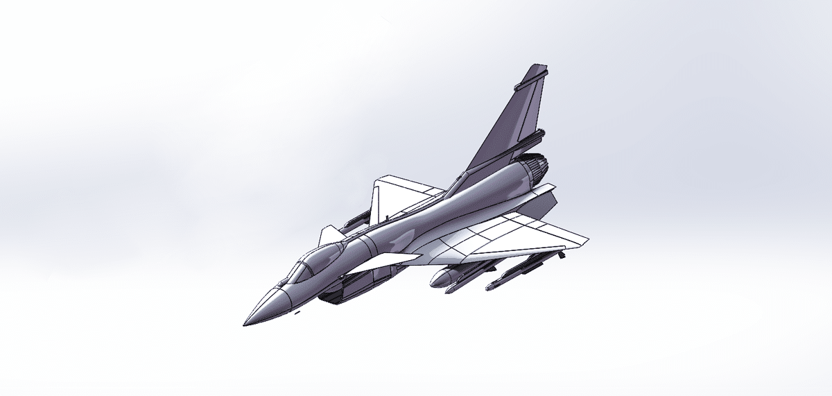 Discover the Stunning J10B Fighter Outline Model - Download Drawing Now ...