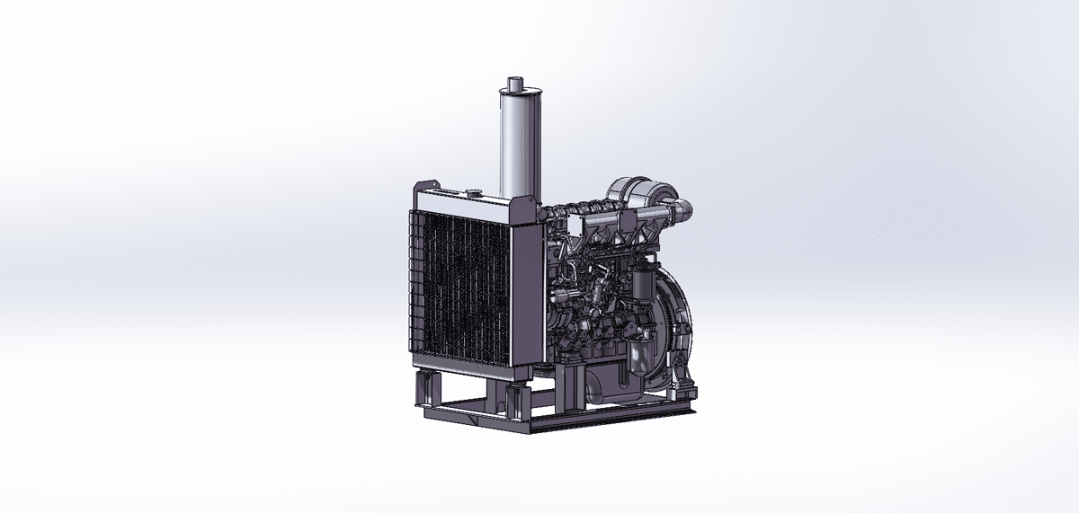 Unlock Free QC490 Diesel Engine Model Drawing - Download Now - MechStream