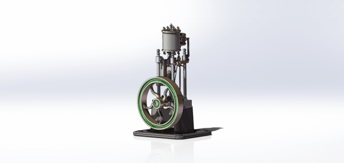 Free Vertical Engine Steam Engine Drawing - Download Now - MechStream
