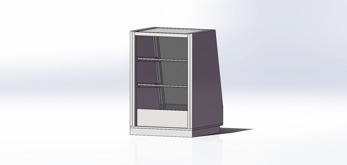 Free Food Display Cabinet Model Drawings: Instant Download - MechStream