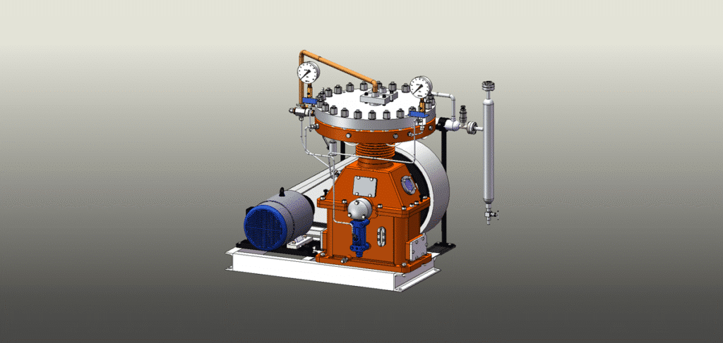 Title: Efficient 20 Cubic Single-Cylinder Compressor Drawing - MechStream