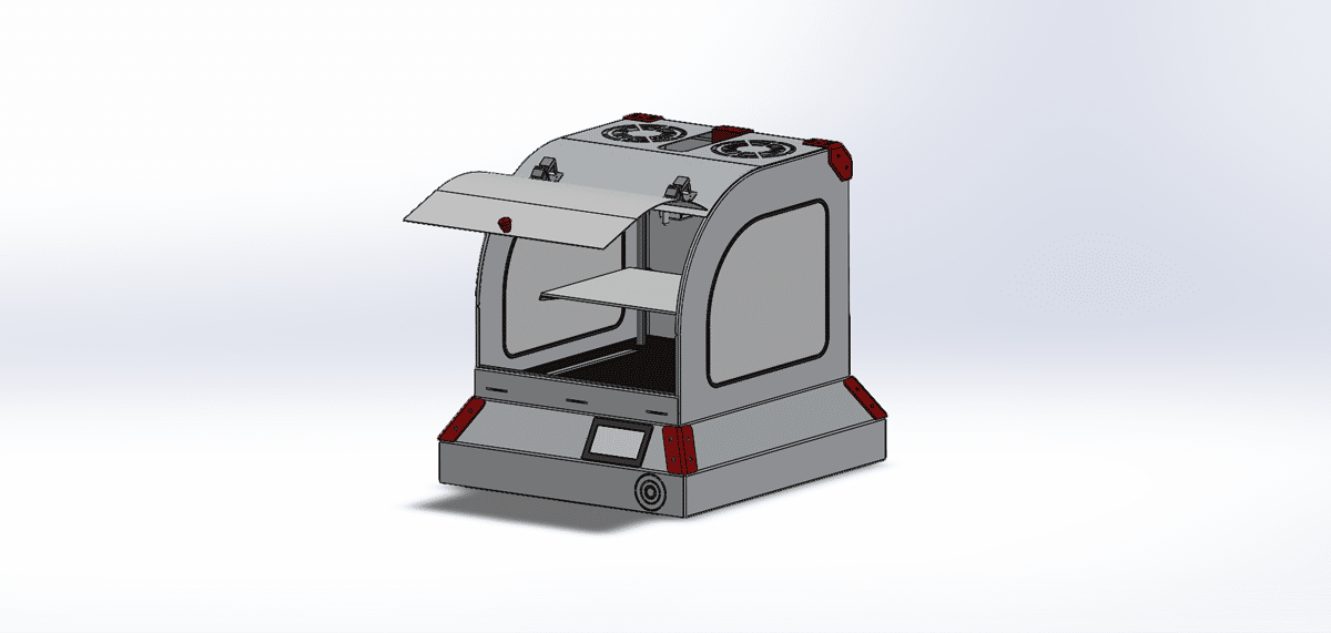 Professional Industrial 3D Printer 3 Drawing - MechStream