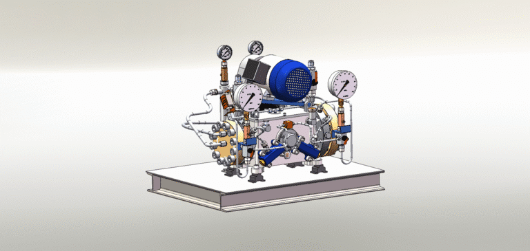 Efficient CartD25 Series Diaphragm Compressor Drawing - MechStream