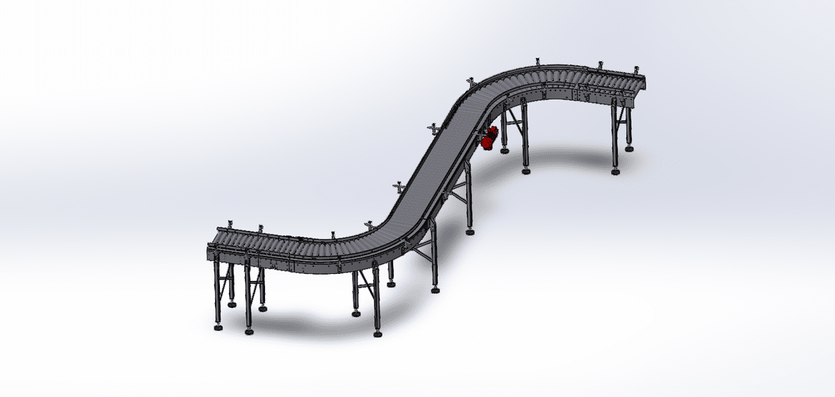 S-Shaped Roller Conveyor Drawing: Free Download! - MechStream