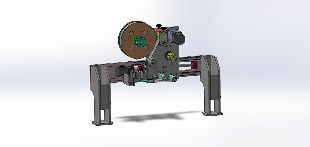 Paper Tearing And Labeling Machine Drawing: Structure and Components ...