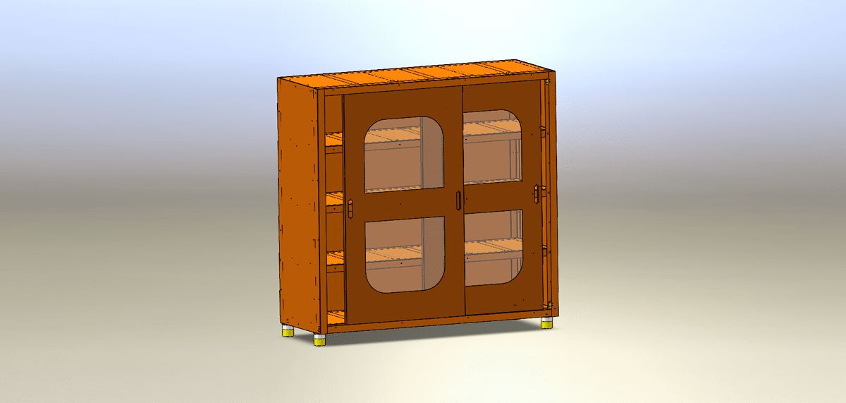 Download Your Professional Display Cabinet Drawing - MechStream