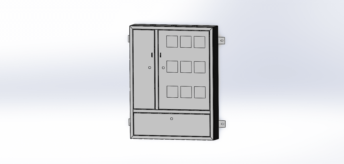 Complete Exposed Or Concealed 9-Meter Box Drawing - MechStream