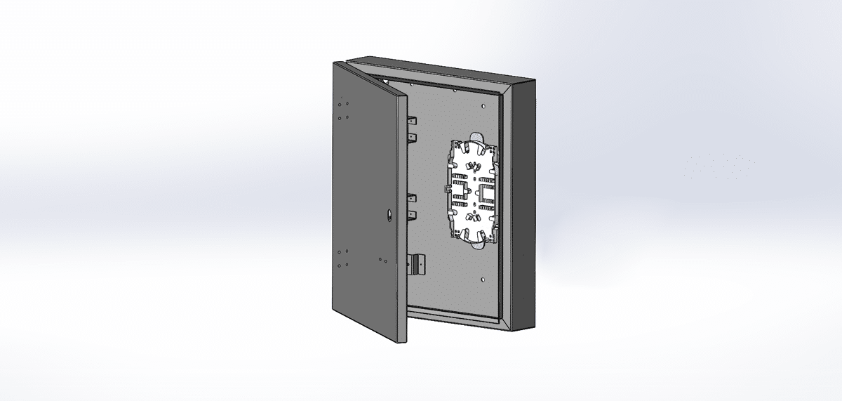 Critical 24-Core Fiber Optic Distribution Box Drawing Powerful Free ...