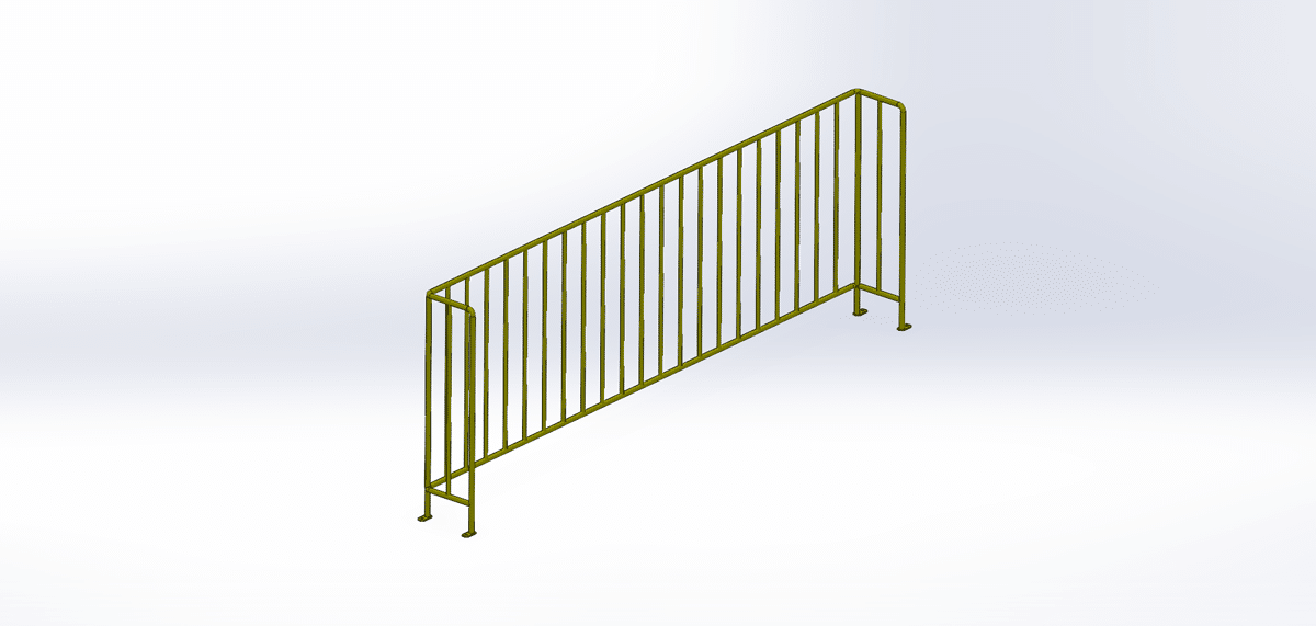 Critical Distribution Cabinet Protective Railing Drawing Safety Free ...