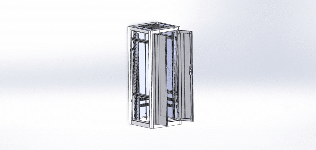 Premium Integrated Server Rack Drawing Free Download Today - MechStream