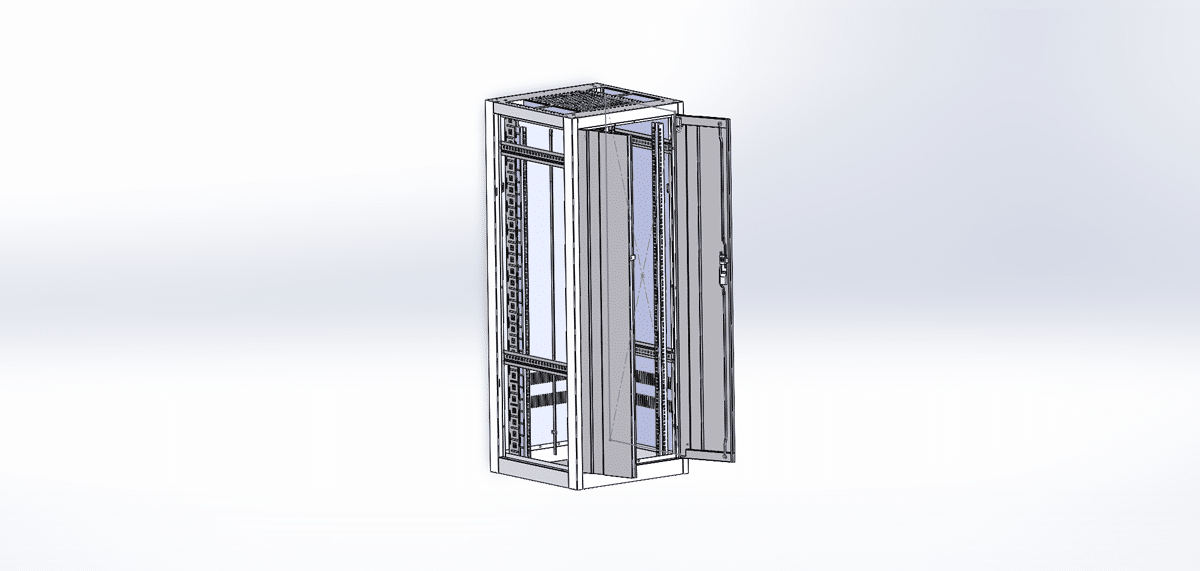 Premium Integrated Server Rack Drawing Free Download Today - MechStream