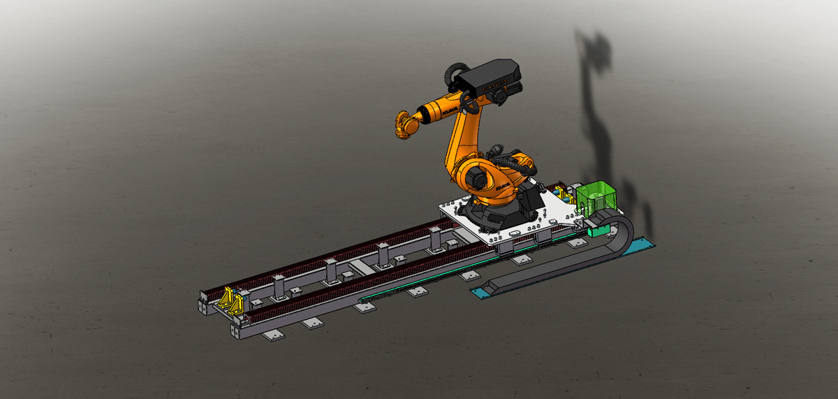 Ultimate KUKA KR210 Ground Rail Drawing - MechStream