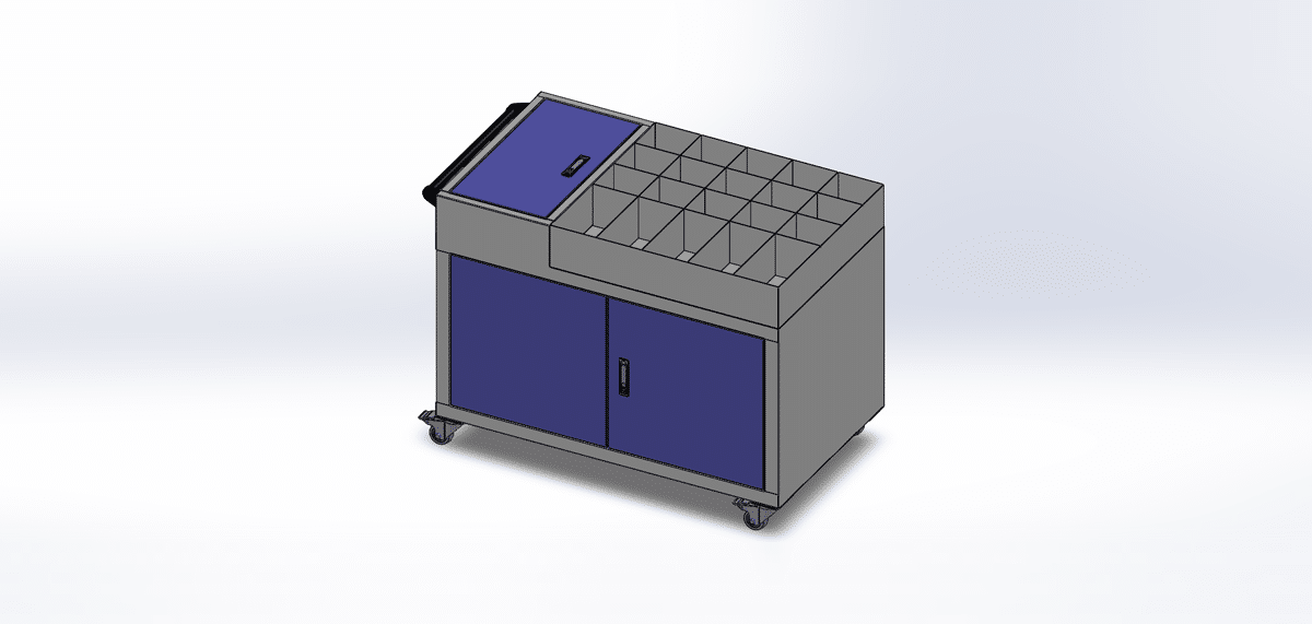 Essential Material Cart Industrial Trolley Drawing Free Download ...