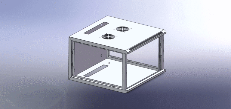 Amazing Wall-Mounted Network Server Rack Drawing Free Blueprint ...