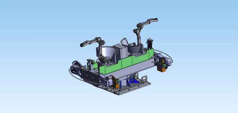 Download Massive Three-Axis Horizontal Rotary Positioner Drawing Free ...