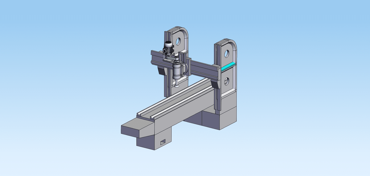 Download Robust Gantry Planer Mechanical Drawing - MechStream