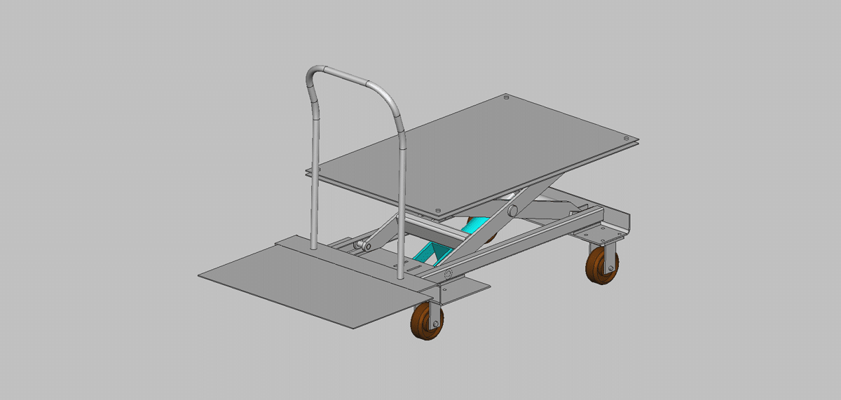 Ultimate Hydraulic Single Scissor Lift Drawing Download Instant ...
