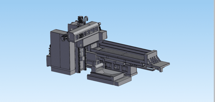 Download Professional Large Grinding Machine Technical Drawing - MechStream
