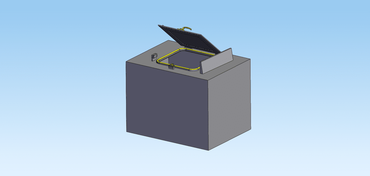 Access Essential Airtight Door Technical Drawing - MechStream