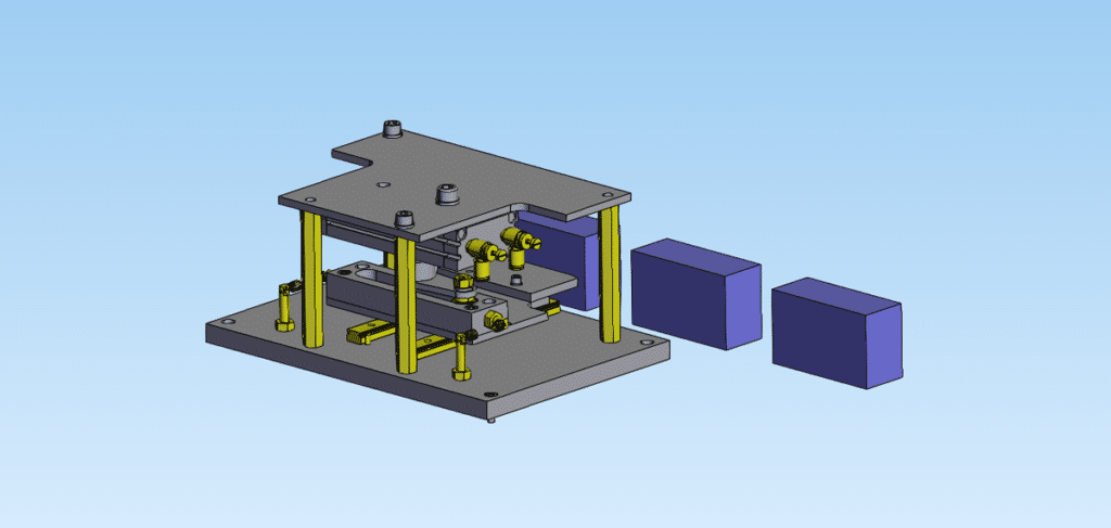 Download Industrial Pressing Mechanism Technical Drawing - MechStream