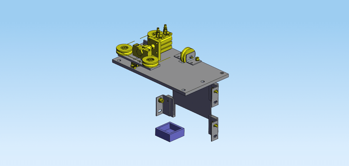 Download Industrial Wire Rod Roller Shutter Mechanism Drawing - MechStream