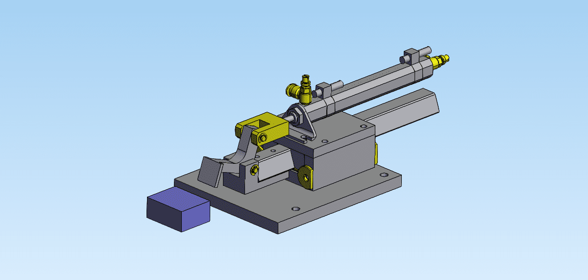 Download Powerful Workpiece Extrusion Device Drawing - MechStream